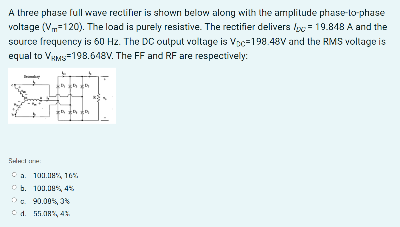 Solved A single phase Half-wave converter with thyristor | Chegg.com
