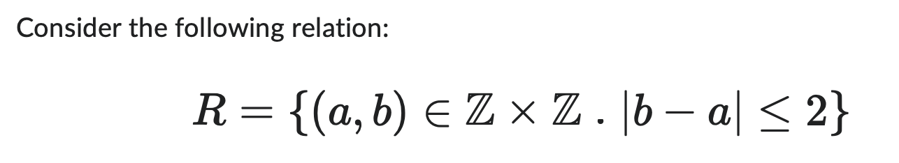 Solved Consider the following | Chegg.com