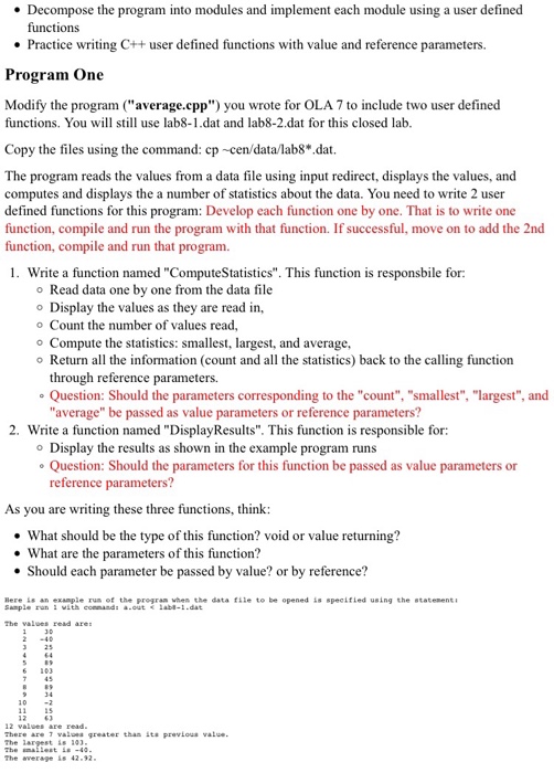 Solved average.cpp SciTE File Edit Search View Tools Options | Chegg.com