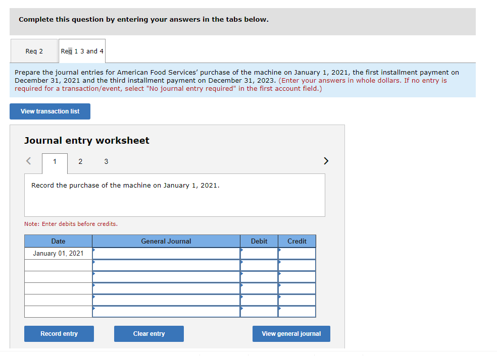 Solved Exercise 14-20 (Algo) Installment note; amortization | Chegg.com