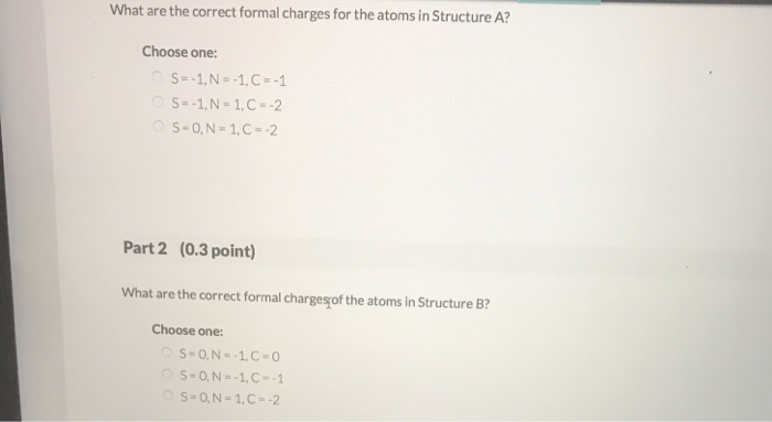 Solved Consider the three possible structures of the | Chegg.com