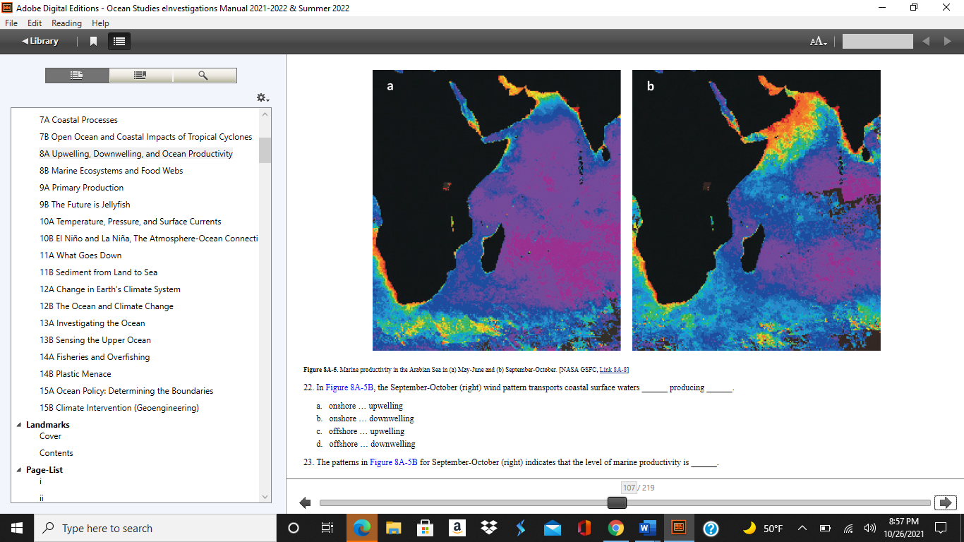 Solved - O Adobe Digital Editions - Ocean Studies | Chegg.com