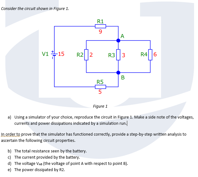 Solved Consider the circuit shown in Figure 1.Figure 1a) | Chegg.com