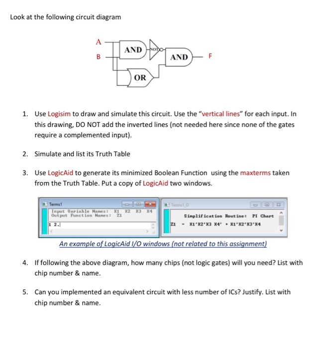 Solved Look at the following circuit diagram AND Ho ANDF OR | Chegg.com