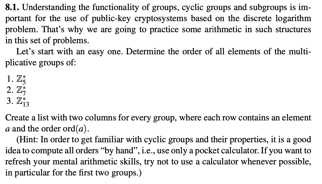 Solved 8.1. ﻿Understanding the functionality of groups, | Chegg.com