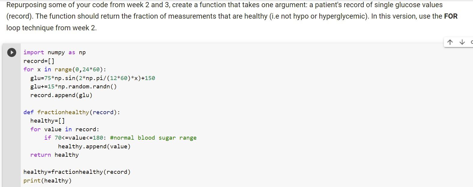 Solved Repurposing some of your code from week 2 and 3, | Chegg.com