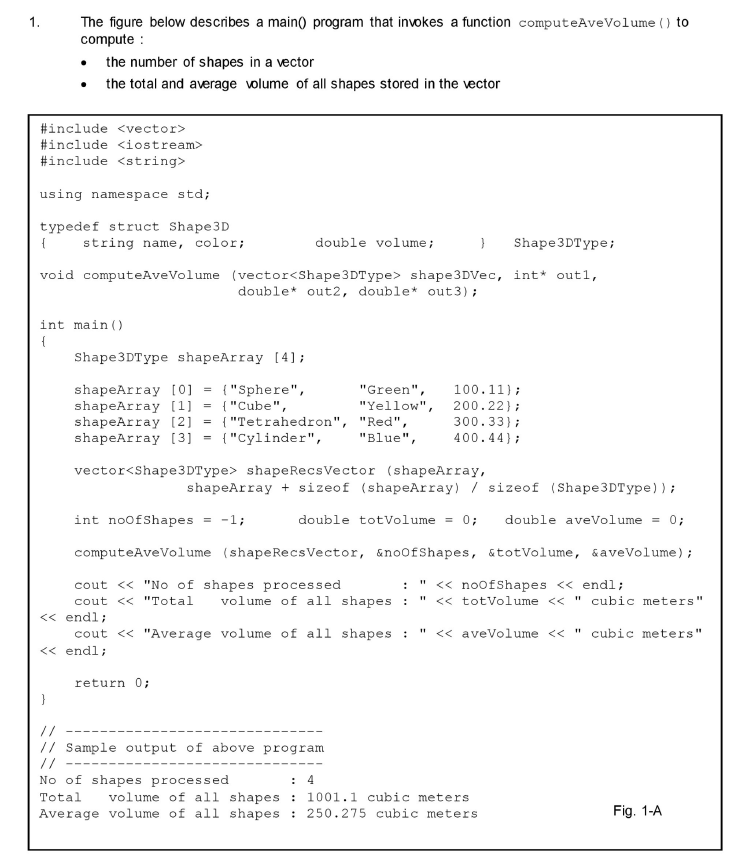 Solved 1. The figure below describes a maino program that | Chegg.com