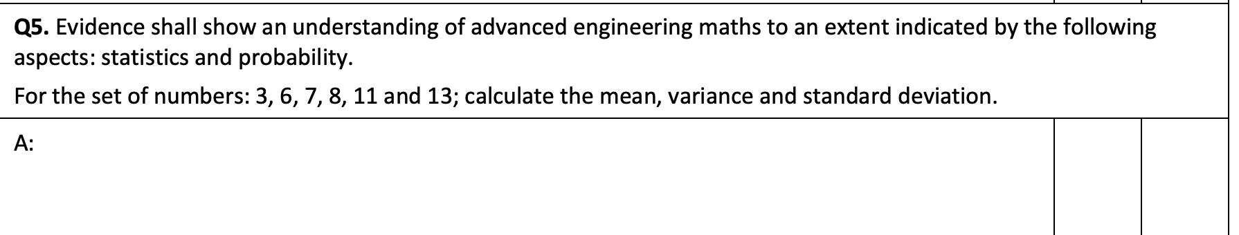 Solved Q5. ﻿Evidence shall show an understanding of advanced | Chegg.com