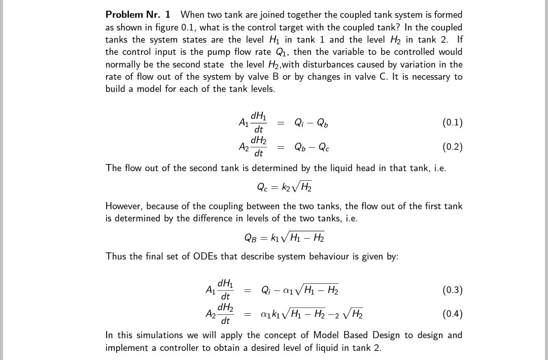 Problem Nr. 1 When two tank are joined together the | Chegg.com
