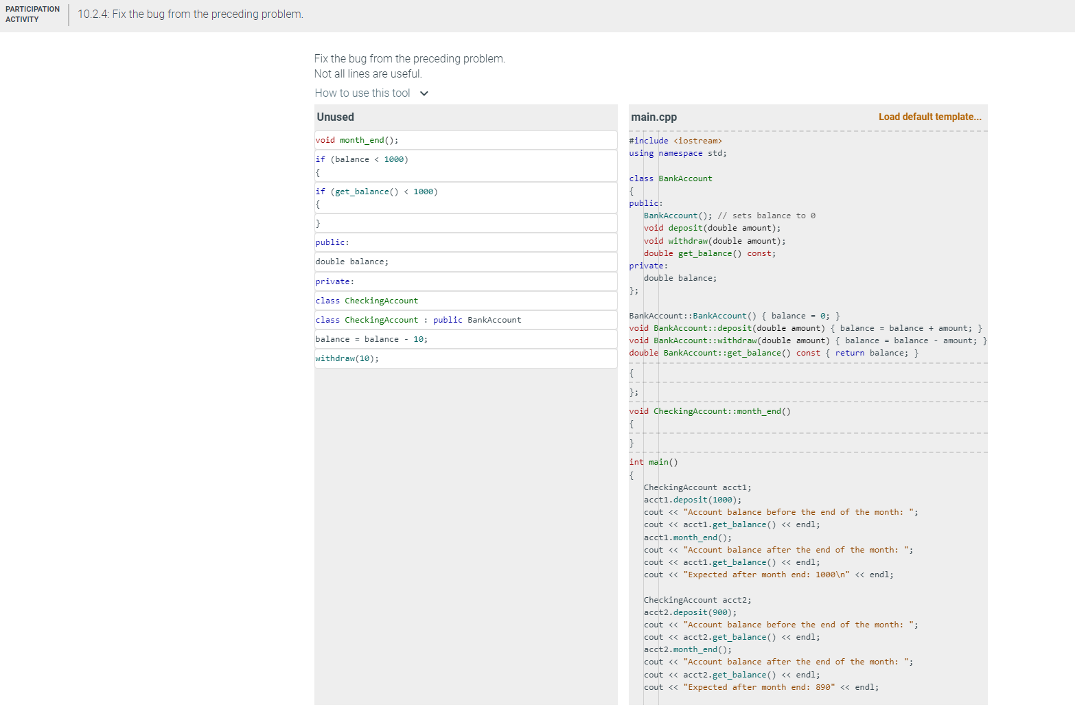 Solved 1024 Fix The Bug From The Preceding Problemfix