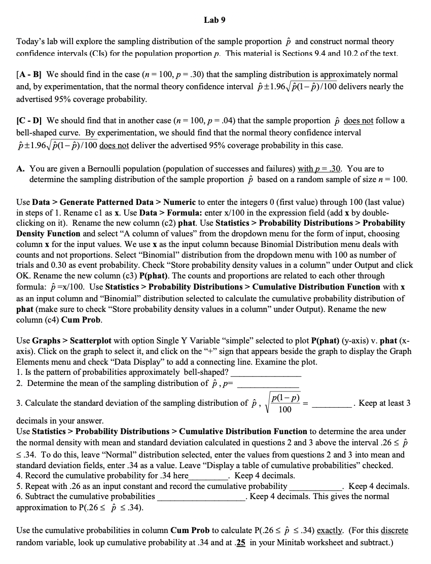 Solved Lab 9 Today's lab will explore the sampling | Chegg.com
