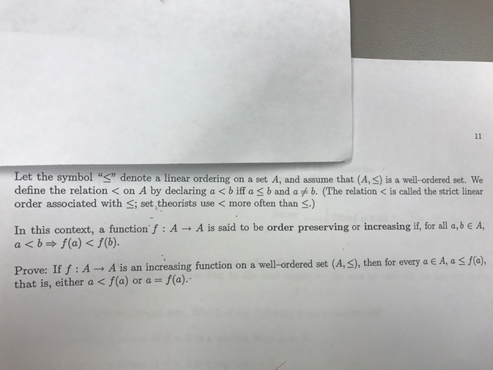 Solved Let the symbol " lessthanorequalto " denote a linear | Chegg.com