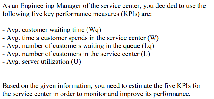 Solved The Question is: You are an engineering manager in | Chegg.com