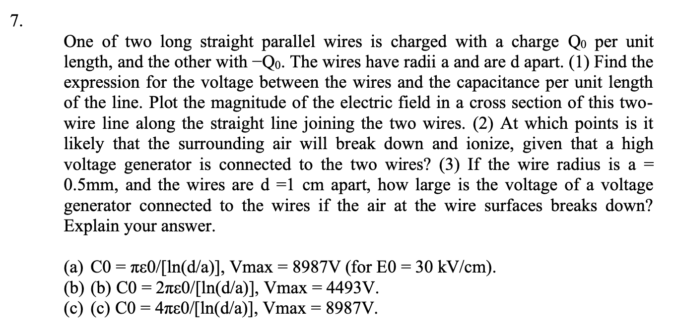 Solved Electromagnetic Homework5.7 - URGENT Please help :) | Chegg.com