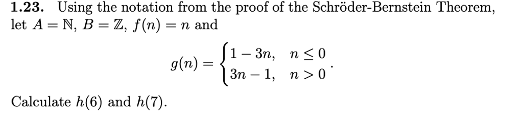 Solved 1.23. Using the notation from the proof of the | Chegg.com