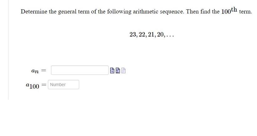 Solved Determine the general term of the following | Chegg.com