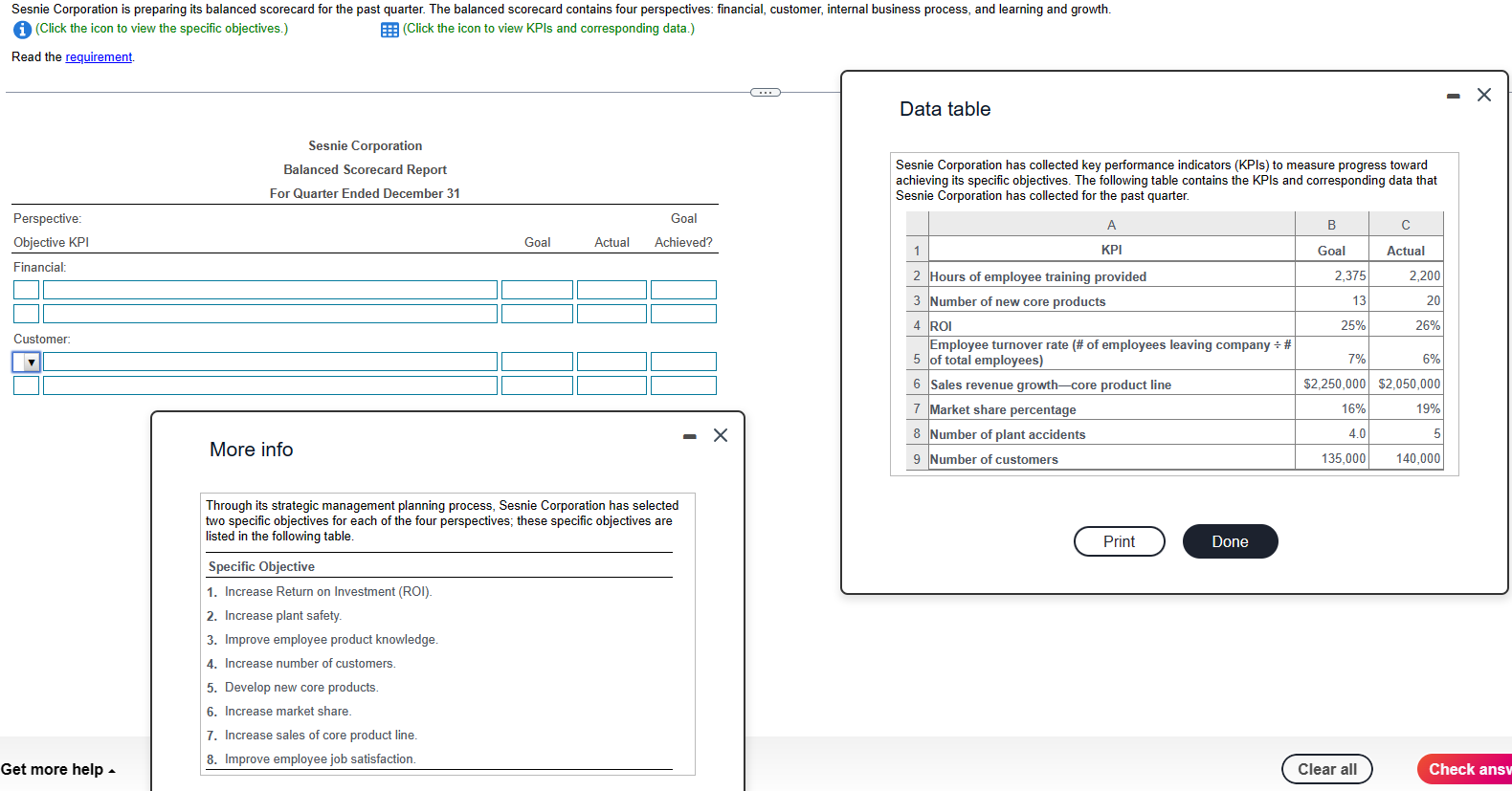 Solved (Click the icon to view the specific objectives.) | Chegg.com