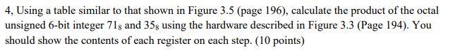 Solved 4, Using a table similar to that shown in Figure 3.5 | Chegg.com