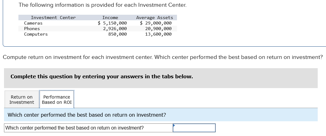 Solved The following information is provided for each | Chegg.com