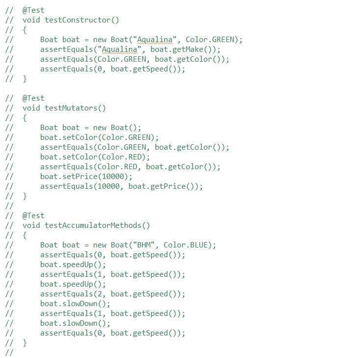 IN JAVA: Please help me write the code for these | Chegg.com