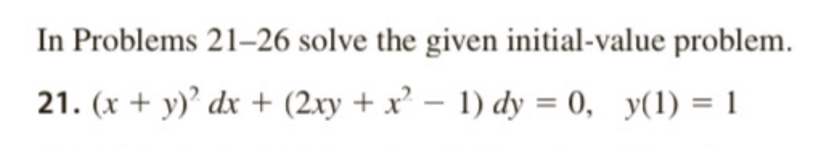 Solved In Problems 21-26 ﻿solve the given initial-value | Chegg.com