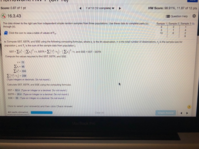 Solved The work that I did is correct I just need part D, if | Chegg.com