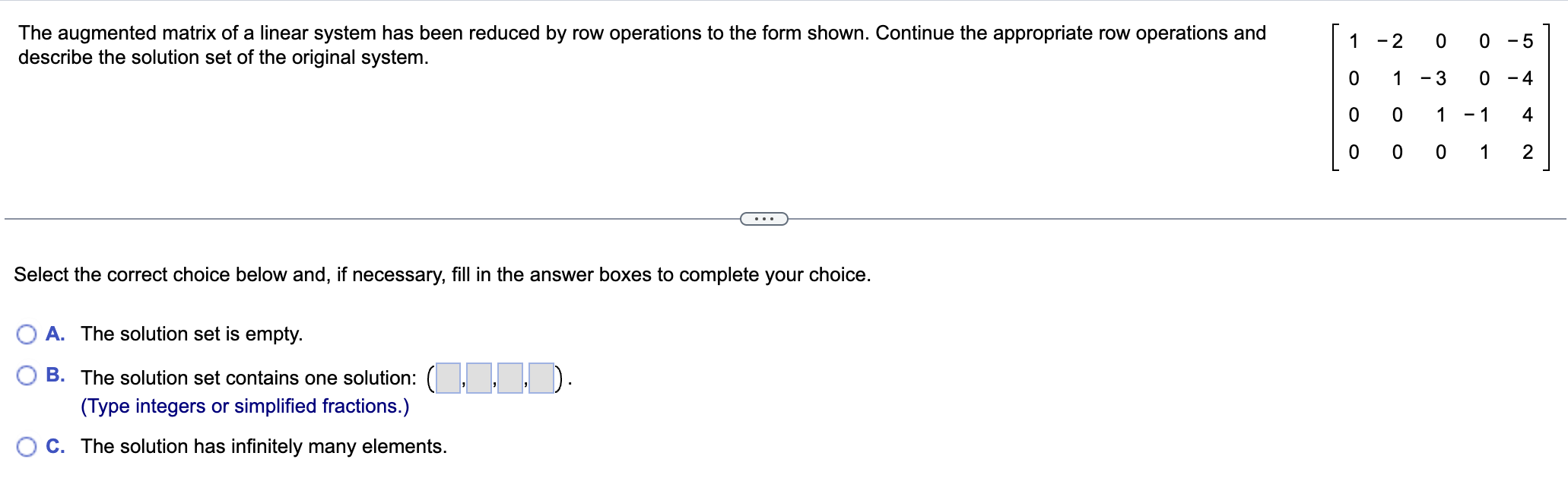 Solved Select the correct choice below and, if necessary, | Chegg.com