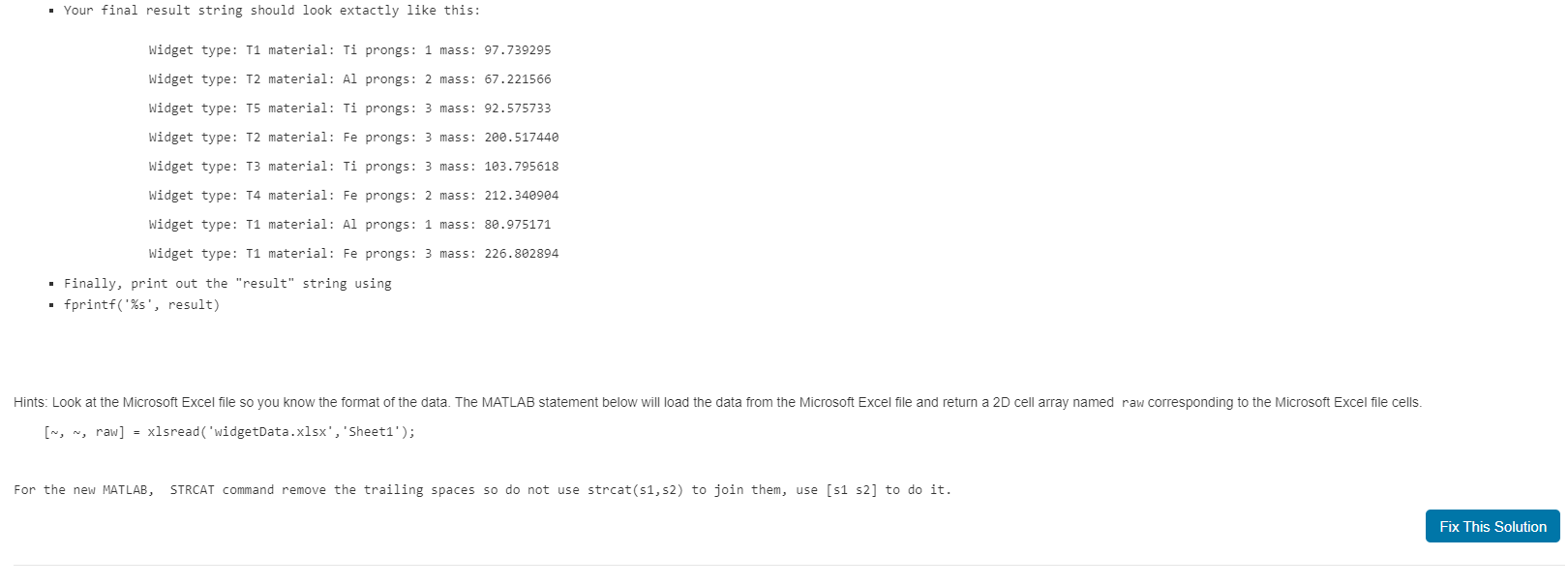Solved Read from a Microsoft Excel file and create a | Chegg.com