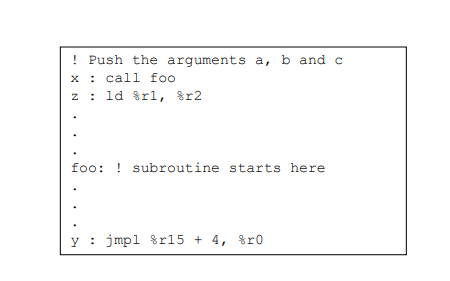 An ARC program calls the subroutine foo, passing it | Chegg.com