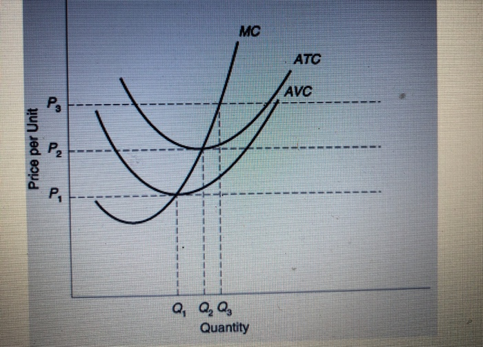 Solved 1) using the above graph, what is the shut down | Chegg.com