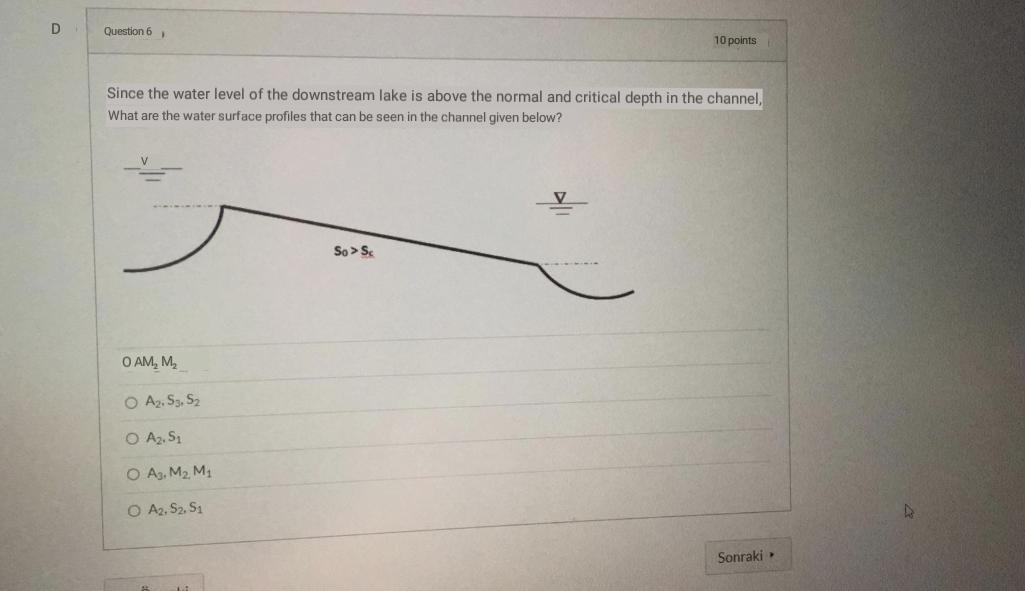 Solved D Question 6 10 points Since the water level of the | Chegg.com