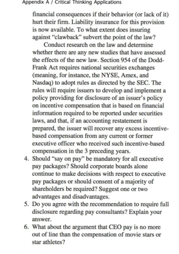 CRITICAL THINKING APPLICATION 10-A* Defending | Chegg.com