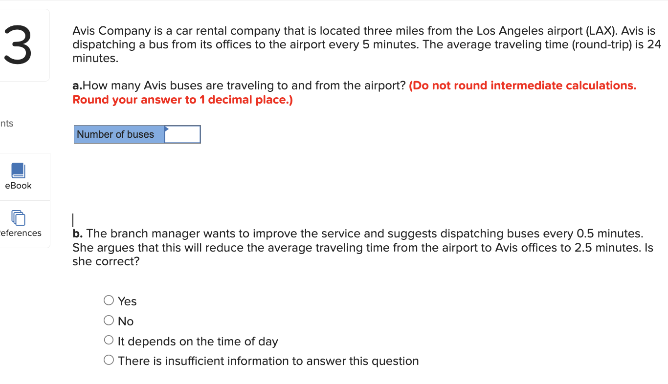 Solved Avis Company is a car rental company that is located | Chegg.com