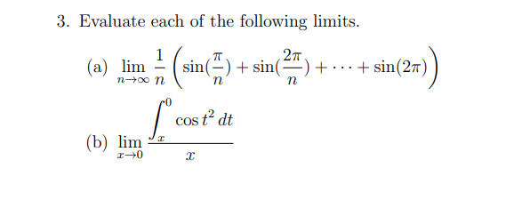 Solved Evaluate each of the following | Chegg.com