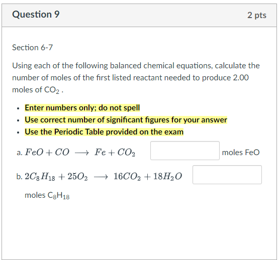 Solved Section 6-7 Using each of the following balanced | Chegg.com
