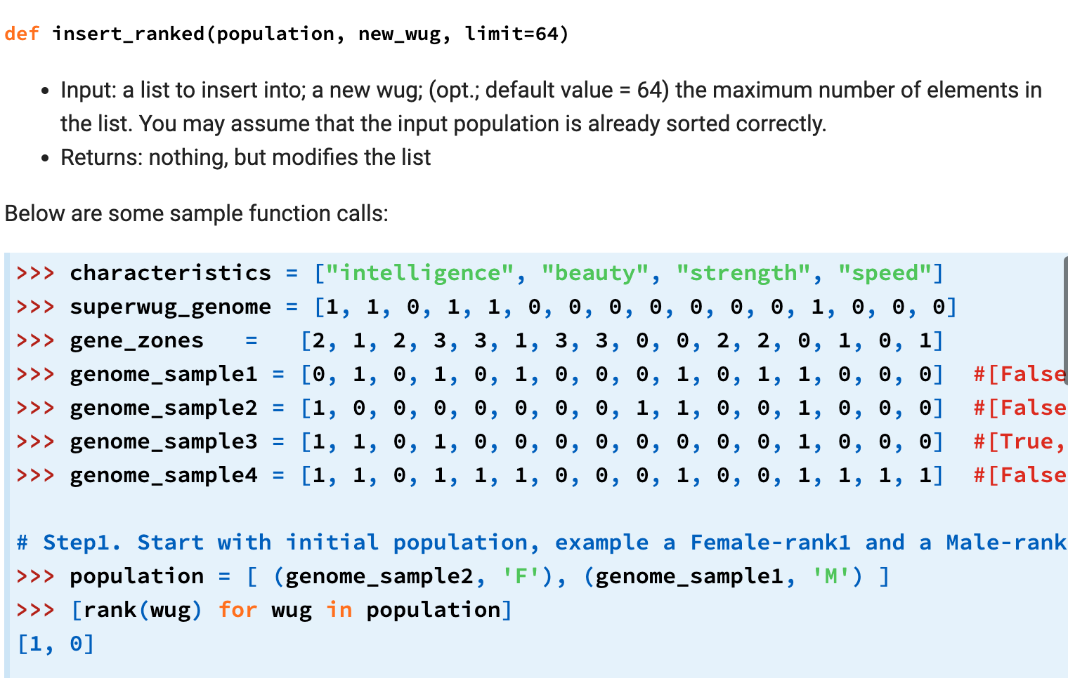 Solved Question 2b: Implement Wug Cloning with Gene | Chegg.com