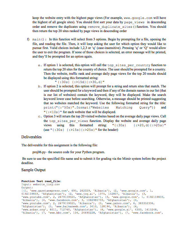 CSE 231 Fall 2019 Project #6 This assignment focuses | Chegg.com