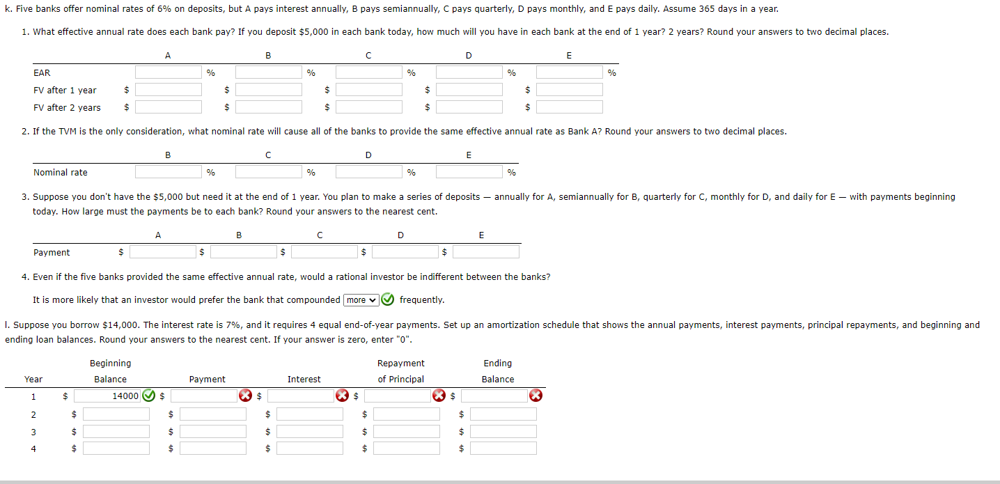 Solved 2. If the TVM is the only consideration, what nominal | Chegg.com