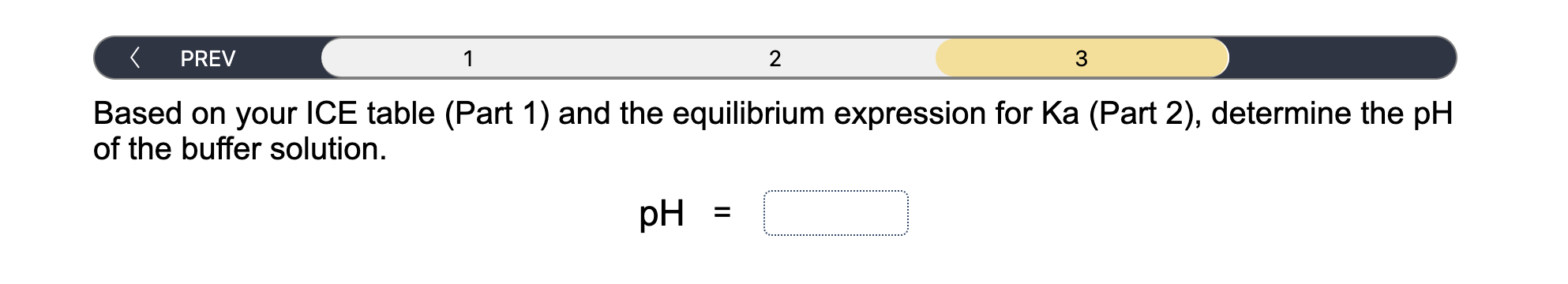 Solved Determine the pH of a Tris/TrisH H+buffer solution by | Chegg.com