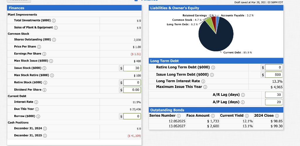 Solved This is my first time using Capsim Simulation, I need | Chegg.com