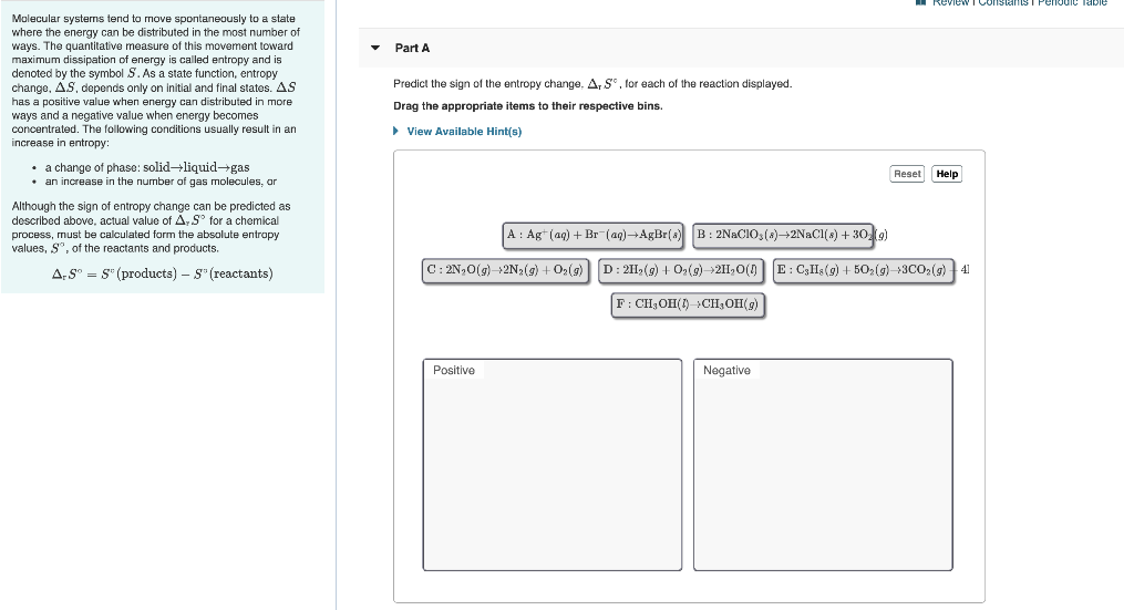 Solved Review Constants Periodic Table Part A Predict the | Chegg.com