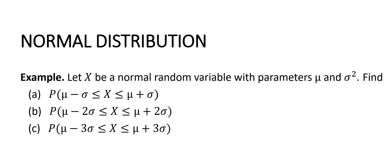 Solved NORMAL DISTRIBUTIONExample. Let x be ﻿a normal random | Chegg.com