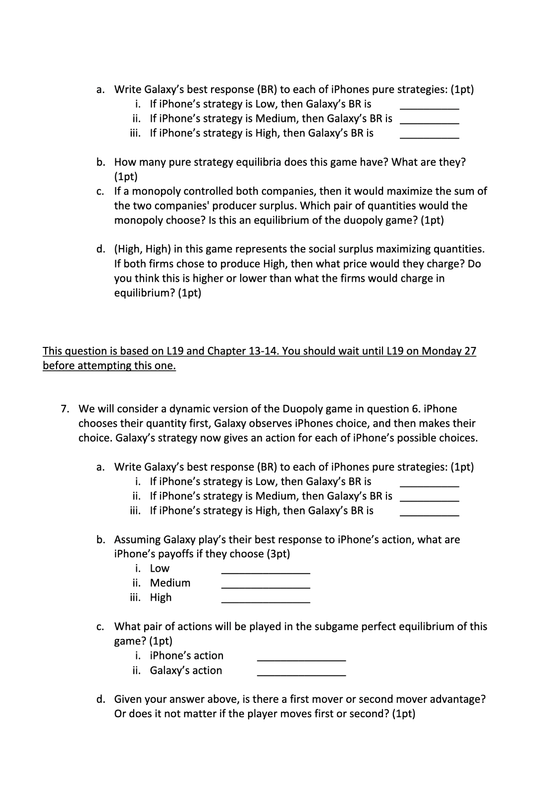 Solved 4. Consider the Bank Run game in Lecture 18 Part 1 . | Chegg.com