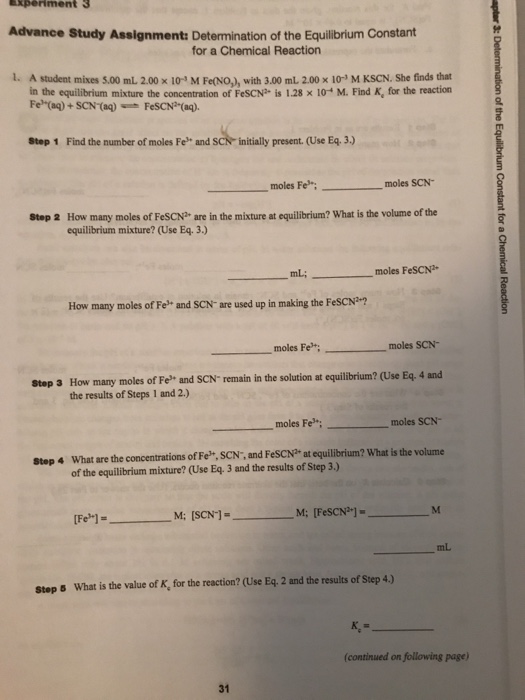 Solved Experiment 3 Advance Study Assignment: Determination | Chegg.com