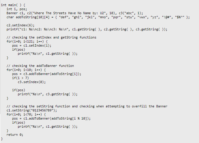 Solved A Banner can be created/instantiated (when a variable | Chegg.com