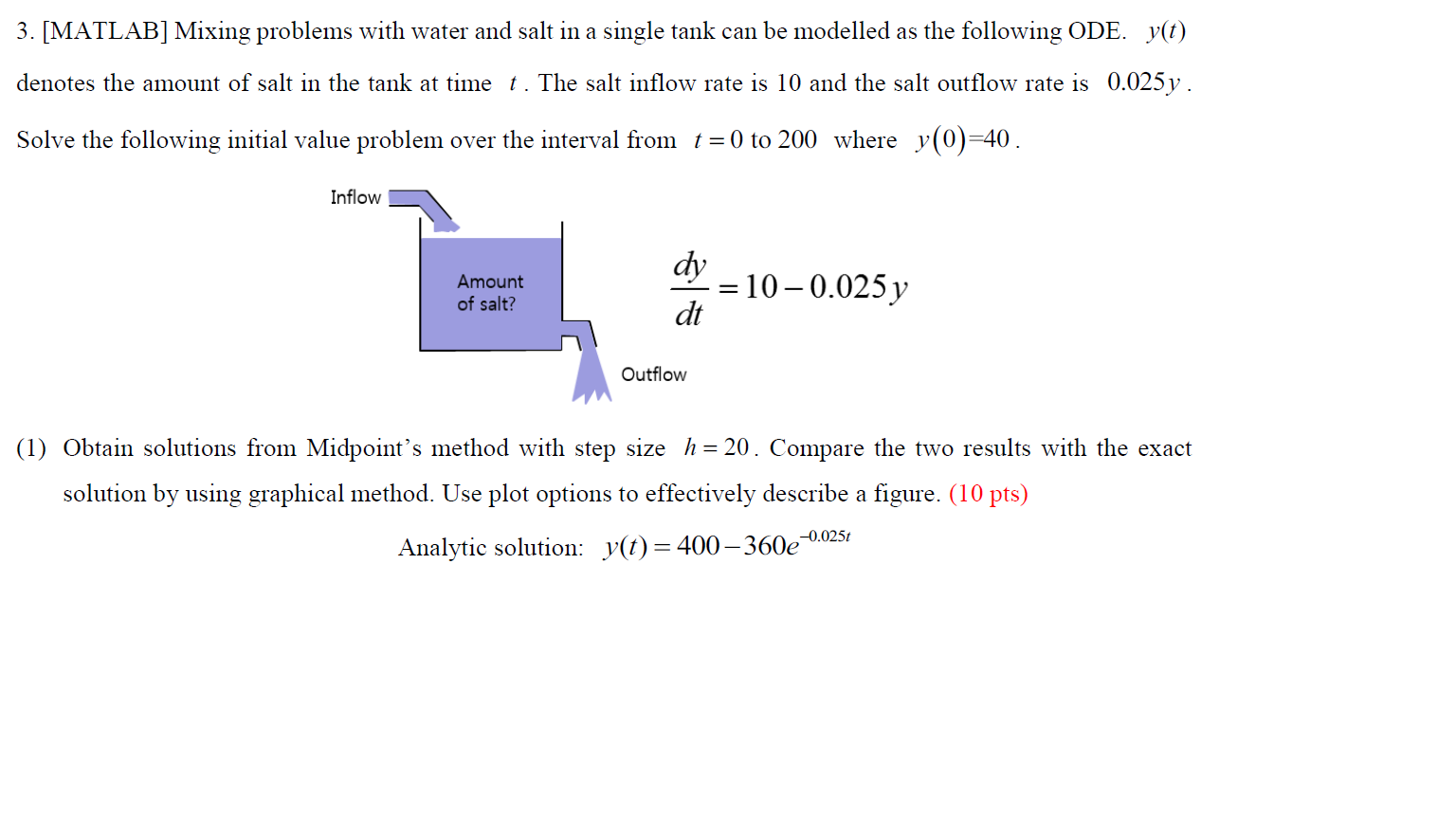 3 (2) Calculate the relative error at each point. | Chegg.com