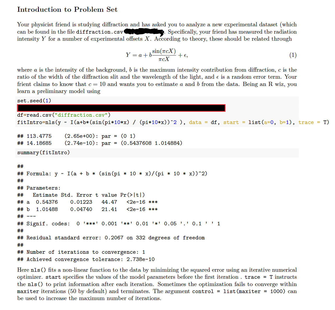 Introduction to Problem Set Your physicist friend is | Chegg.com