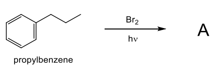 Solved Q5. The compound propylbenzene has been exposed to | Chegg.com