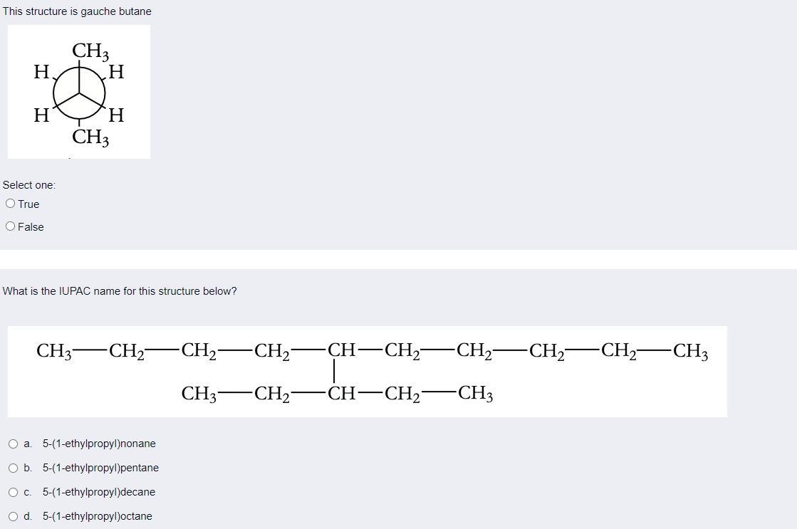 Solved This structure is gauche butane CH3 H H 1 0 H H CH3 | Chegg.com