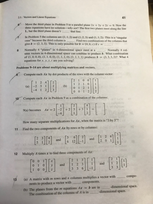 Solved Introduction to Linear Algebra by Gilbert Strang | Chegg.com